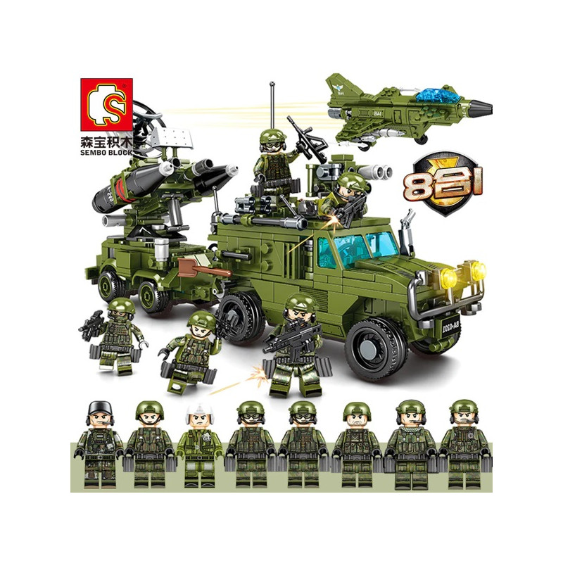 SEMBO BLOCKS : HEAVY ARMAMENT 8 modelos